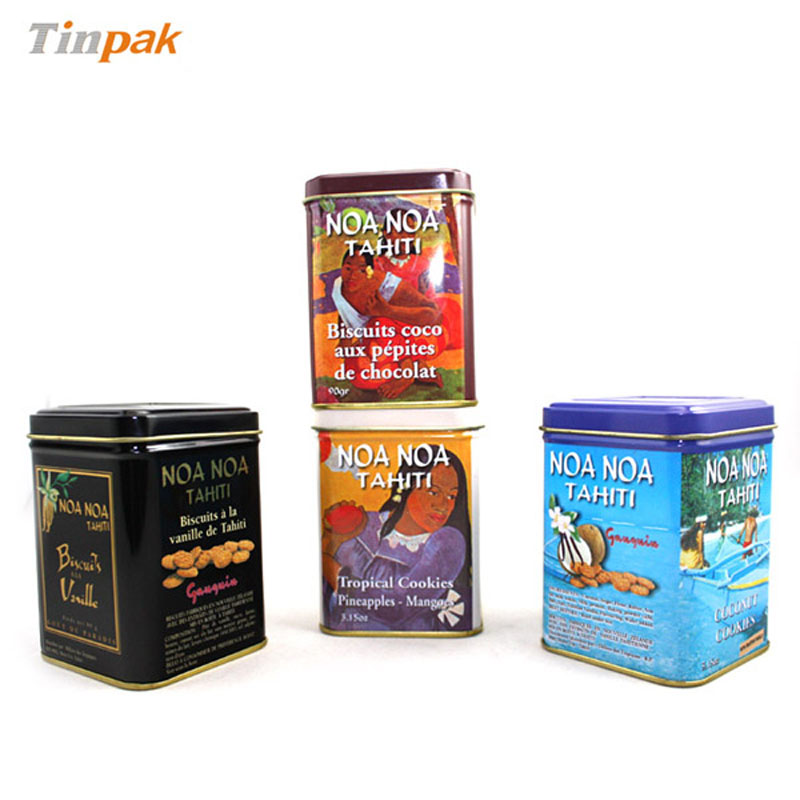 Square Coffee Tin Container Wholesale