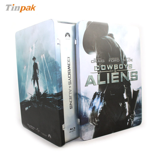 rectugular double cover DVD tins|CD/DVD Tin Boxes|BRC certified tin box ...