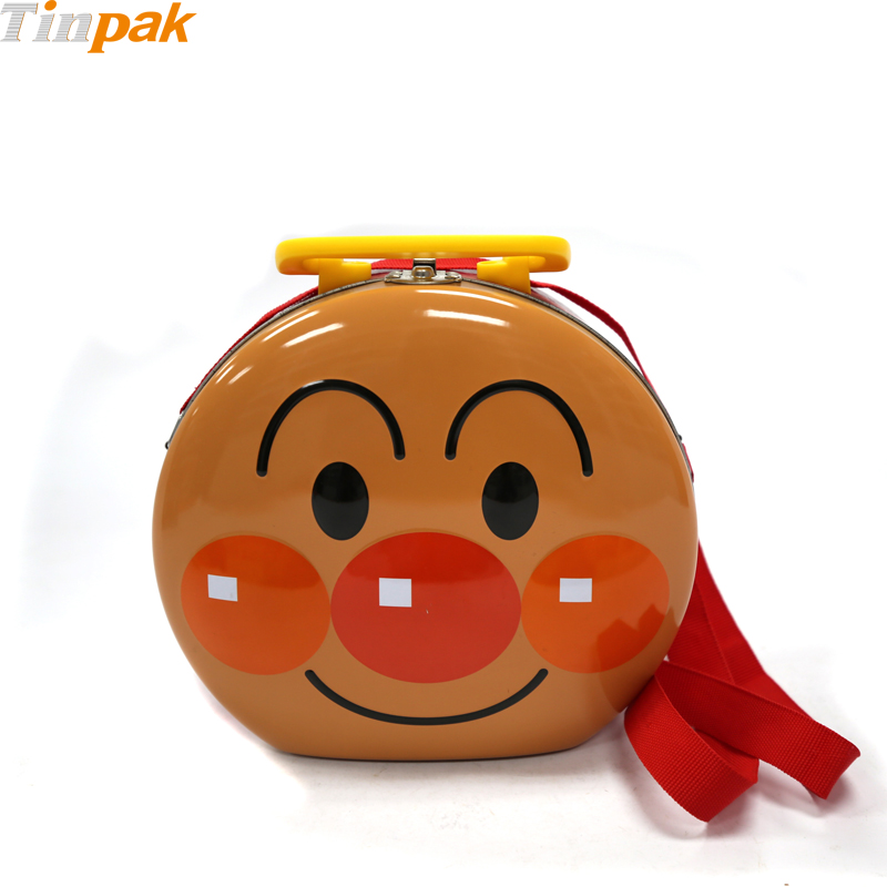 Wholesale Lovely Anpanman Shape Tin Lunch Box Factory