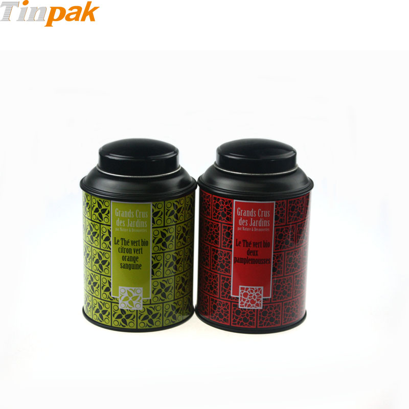 Wholesale Round Stackable Tea Tin With Domed Lid Supplier