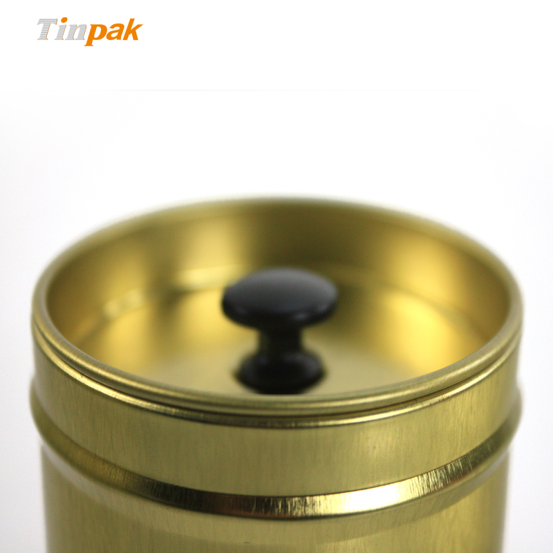 Wholesale Round Tea Tin Container with Plastic Cover Factory