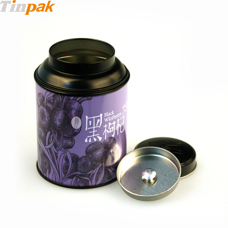 Decorative Round Tea Metal Box with Lids Suppliers