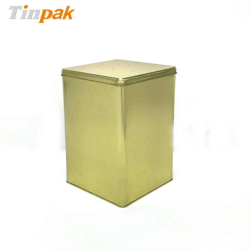 Large food grade square tea tin boxes supplier