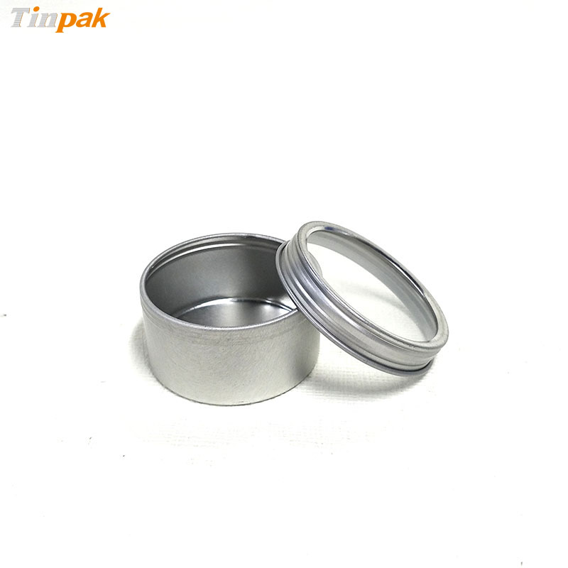 Small Screw Lid Tea Tin Canisters with Clear Lid Wholesaler