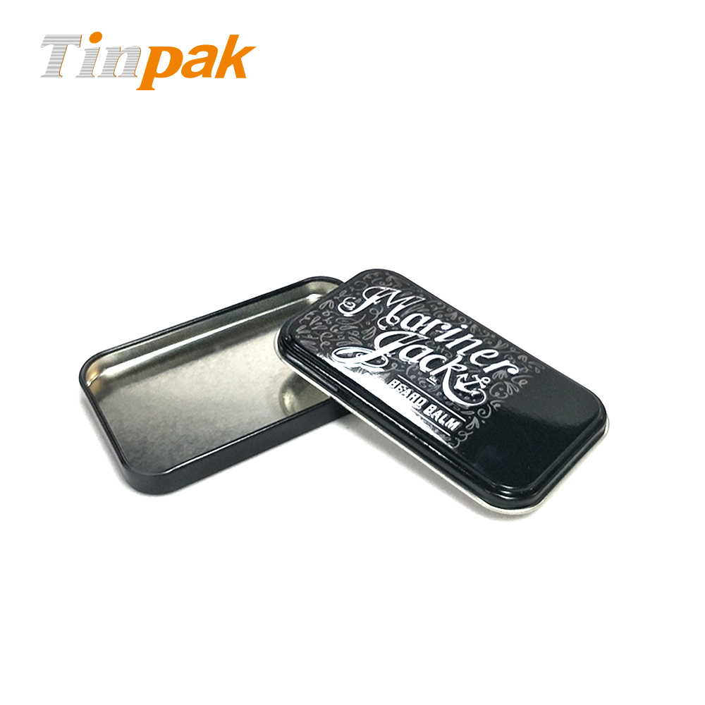 Custom Rectangular Beard Balm Tin Packaging