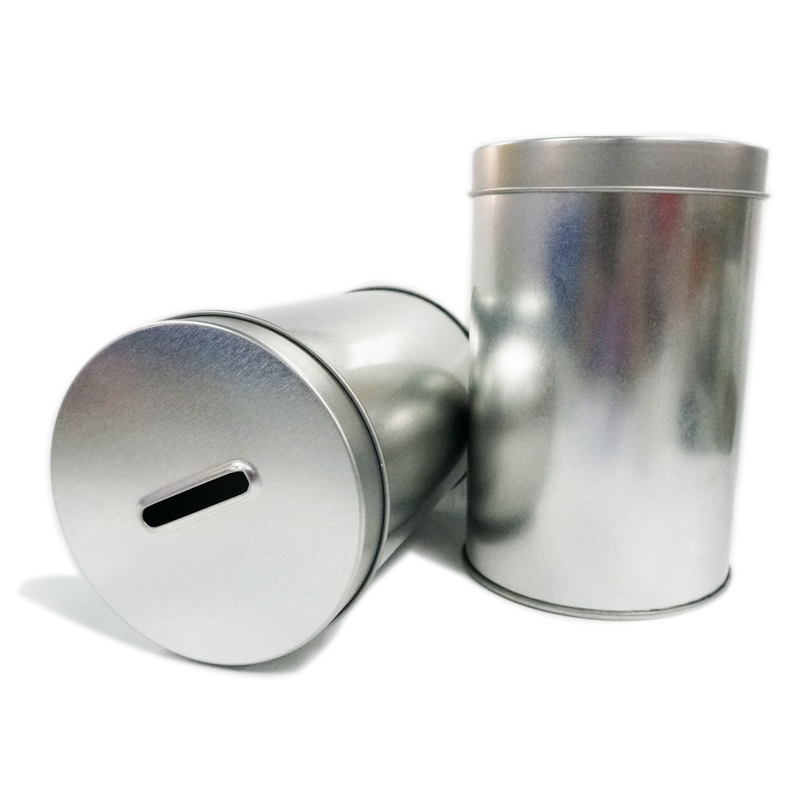 Coin Slot Round Candy Tin Box Manufacturer