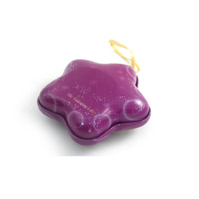 Star shaped gift tin