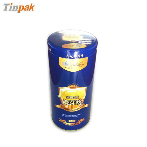 wholesale round empty food tin container