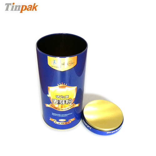 wholesale round empty food tin container