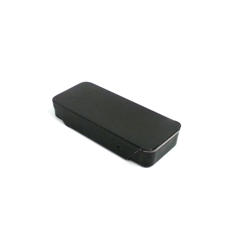 classical balck color metal mint tin case with sliding lid