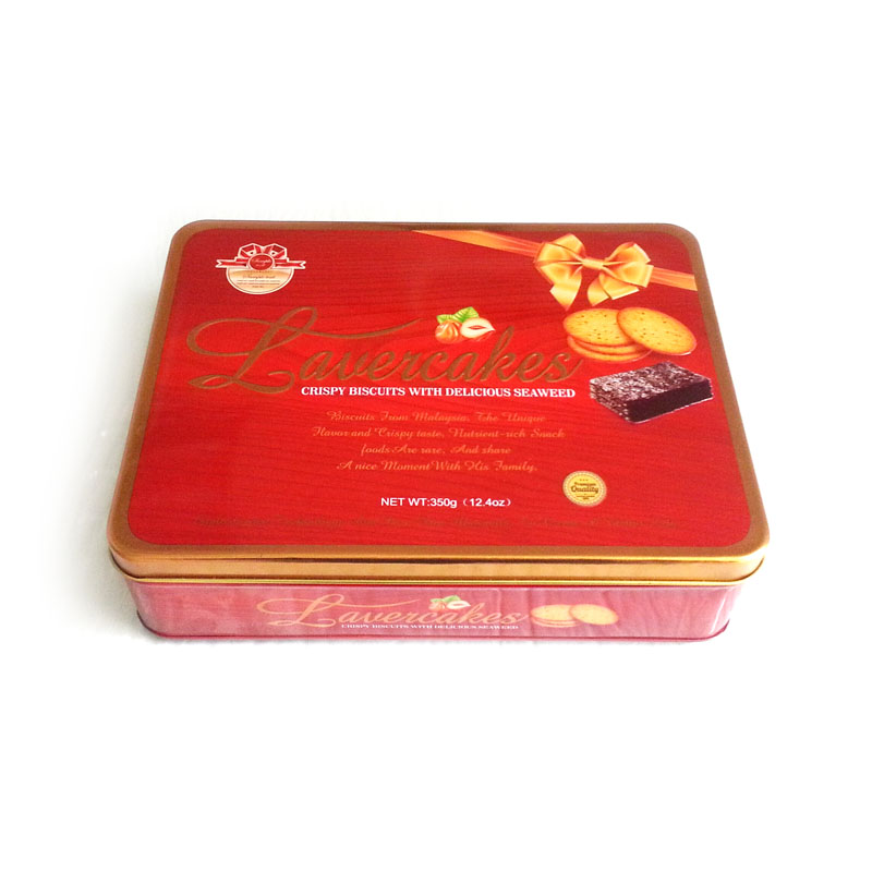 large embossed metal biscuit tin container manufacturer